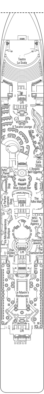MSC Musica Deck plan & cabin plan