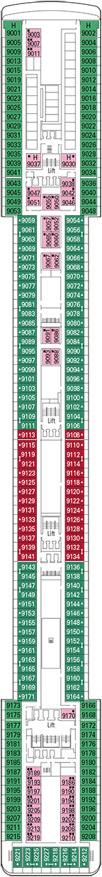 MSC Musica Deck plan & cabin plan