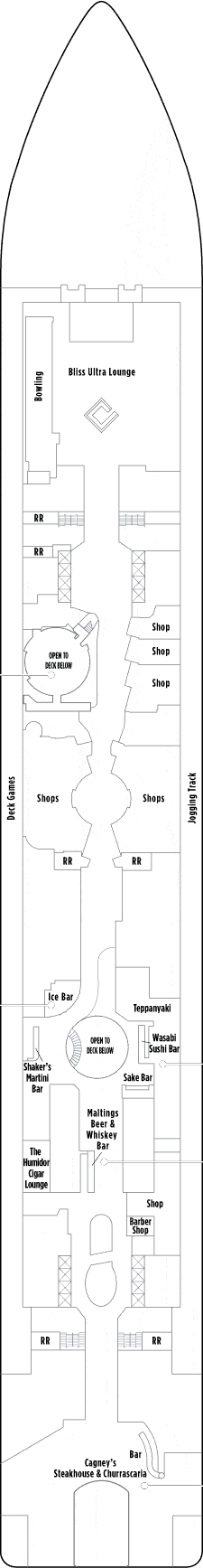 Norwegian Epic Deck plan & cabin plan from 07/05/2011 until 18/01/2015