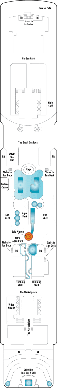 Norwegian Epic Deck plan & cabin plan from 07/05/2011 until 18/01/2015