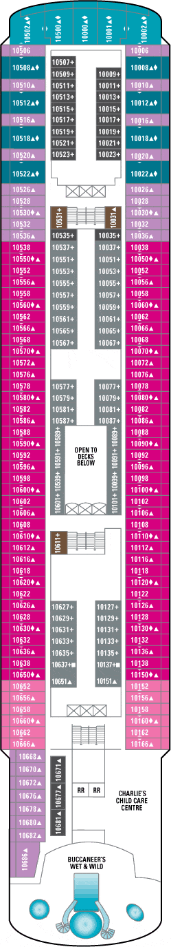 Norwegian Spirit Deck plan & cabin plan