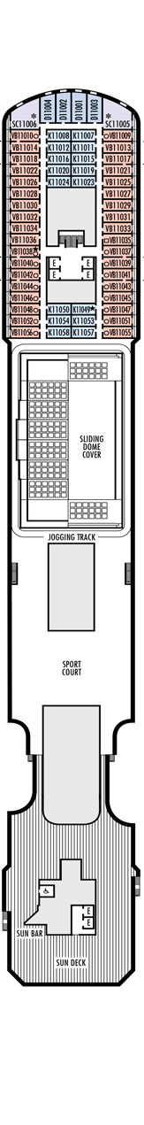 Nieuw Statendam Deck plan & cabin plan
