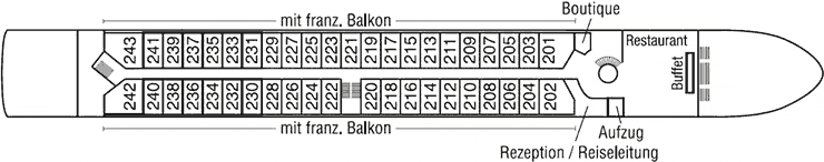 MS Alina Deck plan & cabin plan