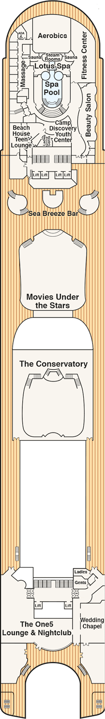 Grand Princess Deck plan & cabin plan