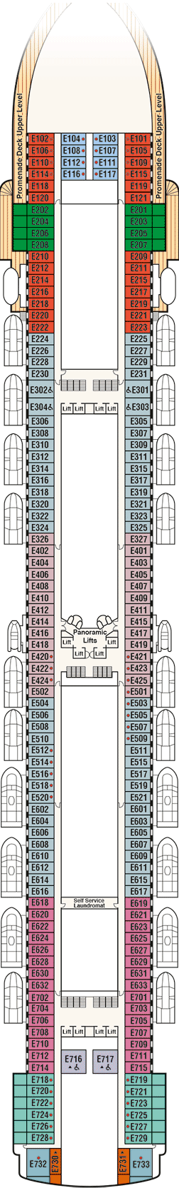 Grand Princess Deck plan & cabin plan