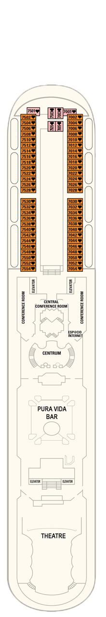 Sovereign Deck plan & cabin plan