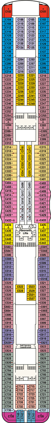 Regal Princess Deck plan & cabin plan