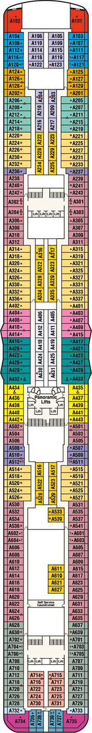 Regal Princess Deck plan & cabin plan