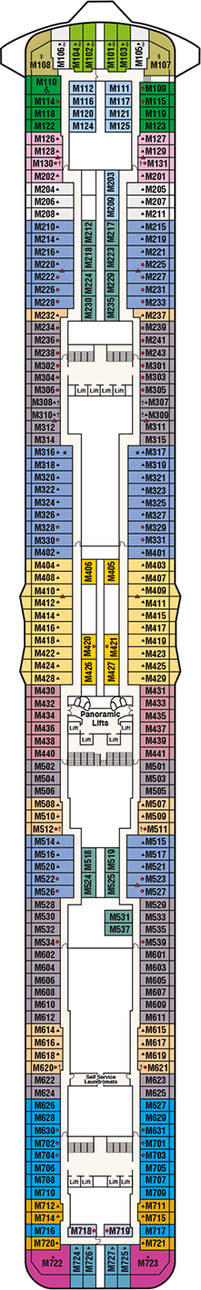 Regal Princess Deck plan & cabin plan