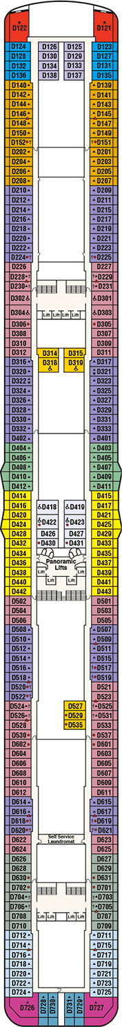 Regal Princess Deck plan & cabin plan