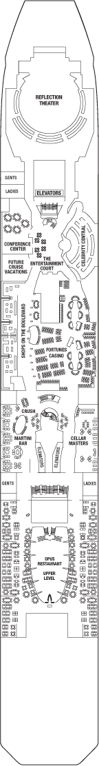 Celebrity Reflection Deck plan & cabin plan
