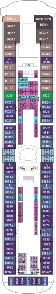 Rhapsody of the Seas Deck plan & cabin plan