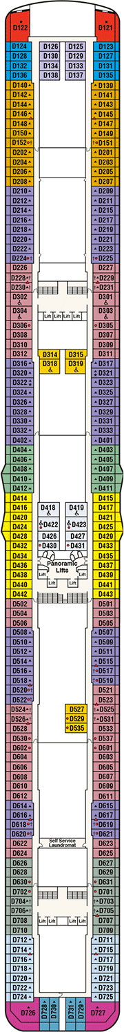 Royal Princess Deck plan & cabin plan
