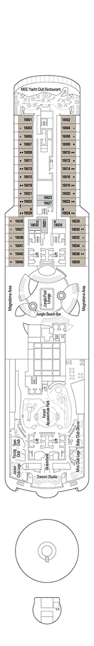 MSC Seaview Deck plan & cabin plan