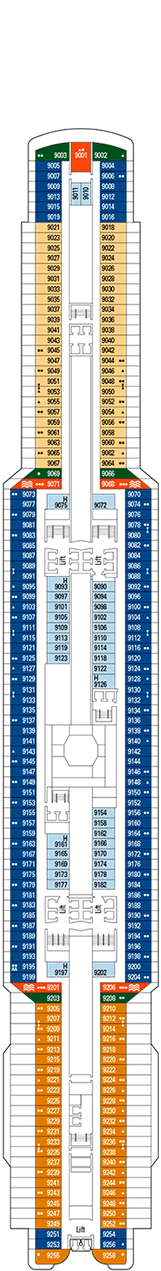 MSC Seaview Deck plan & cabin plan