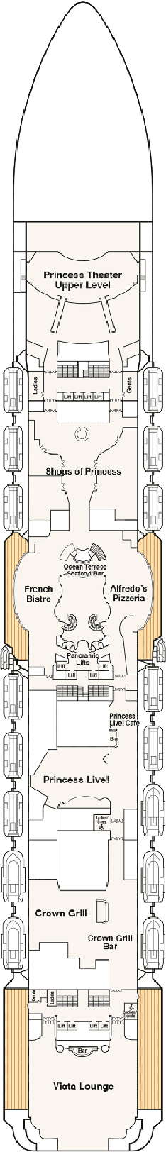 Sky Princess Deck plan & cabin plan