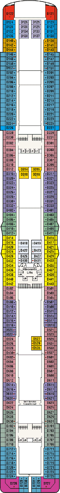 Sky Princess Deck plan & cabin plan
