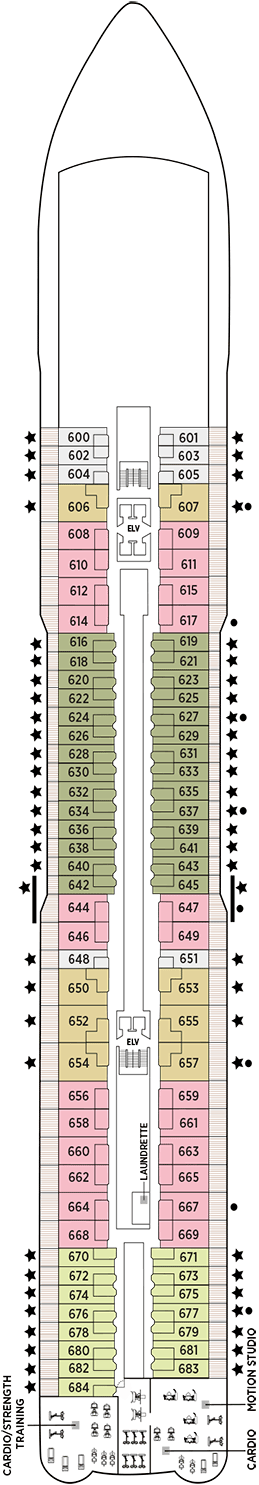 Seven Seas Splendor Deckplan & Kabinen-Plan