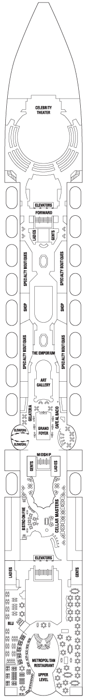 Celebrity Summit Deck plan & cabin plan